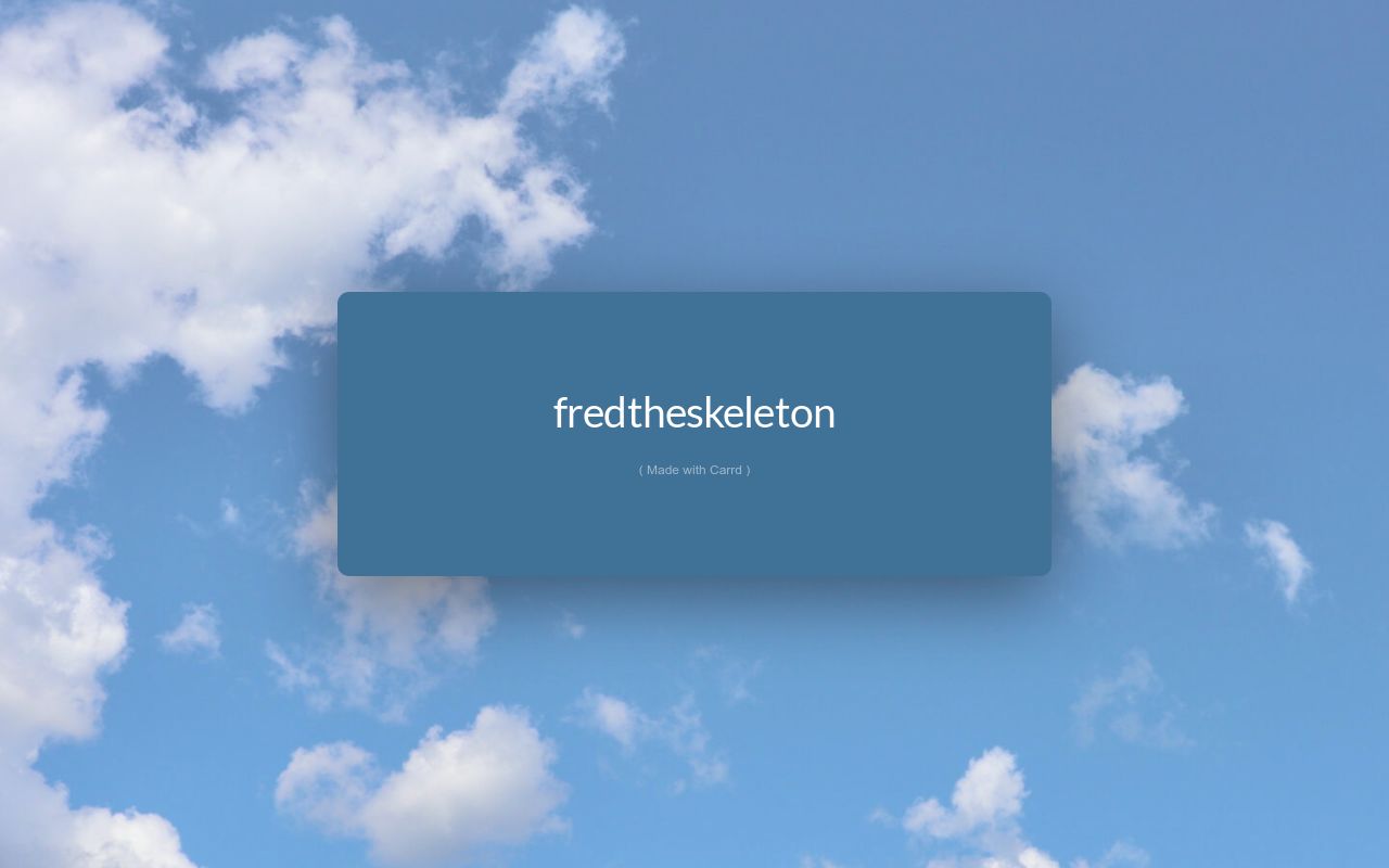 fredtheskeleton